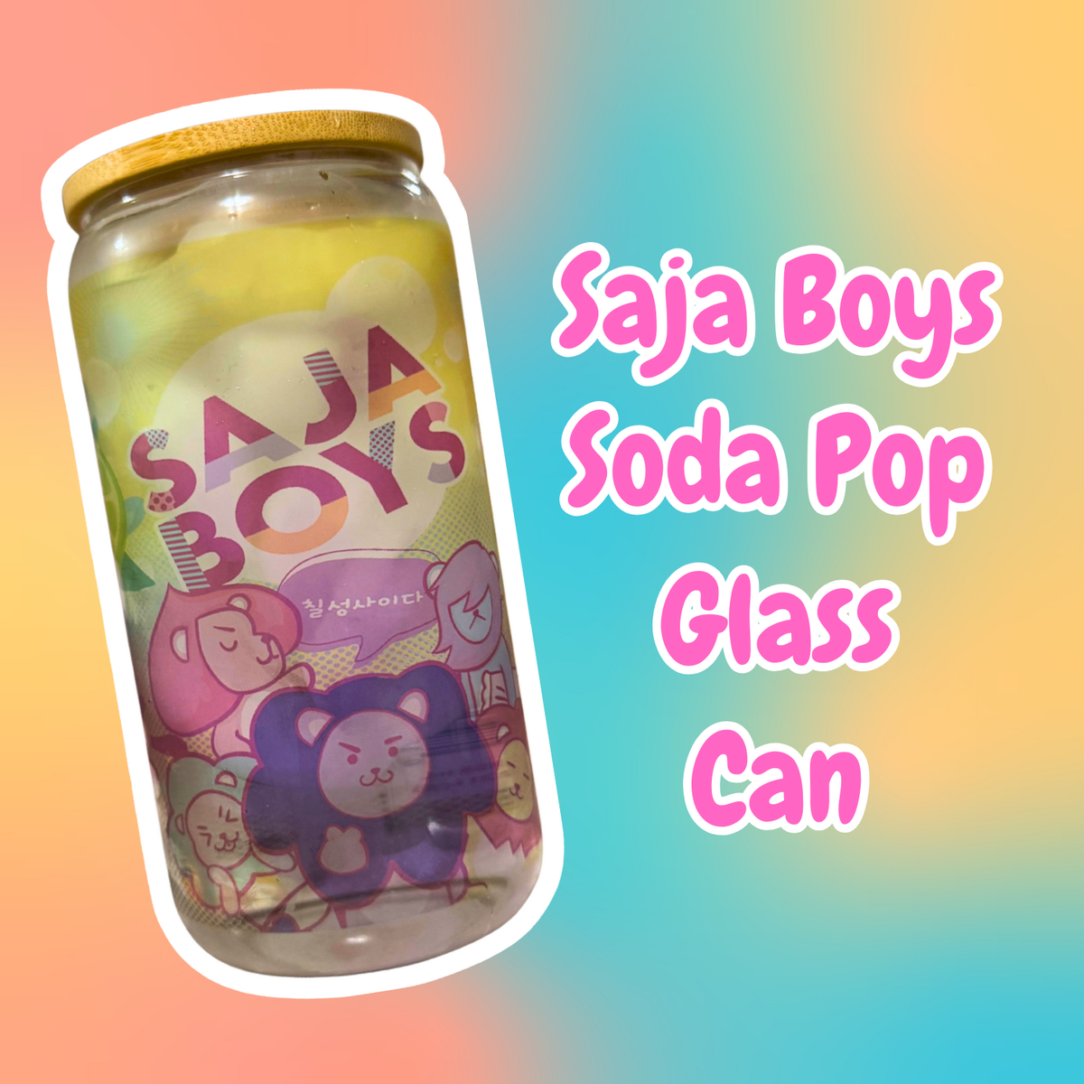 Saja Boys Soda Pop 16oz Glass Cup – GGVinyls
