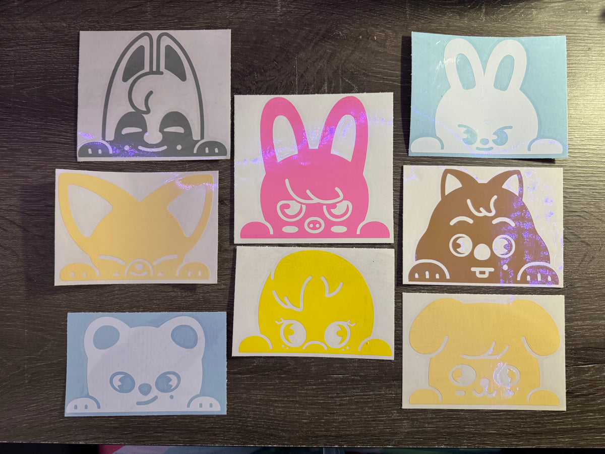 Stray Kids SKZOO Peeker Decals SKZ WolfChan Leebit Dwaekki Jiniret HAN ...