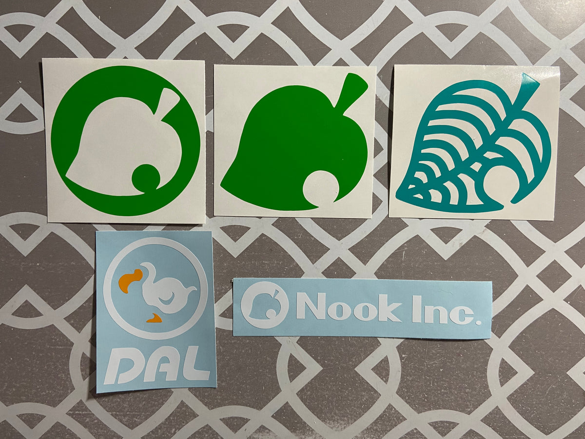 Animal Crossing New Leaf New Horizons DAL Nook Inc. Logo Decals – GGVinyls