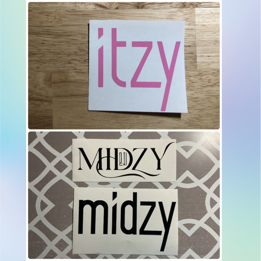 ITZY Midzy KPop Logo Decal Yeji Lia Ryujin Chaeryeong Yuna Midzy 있지 ...