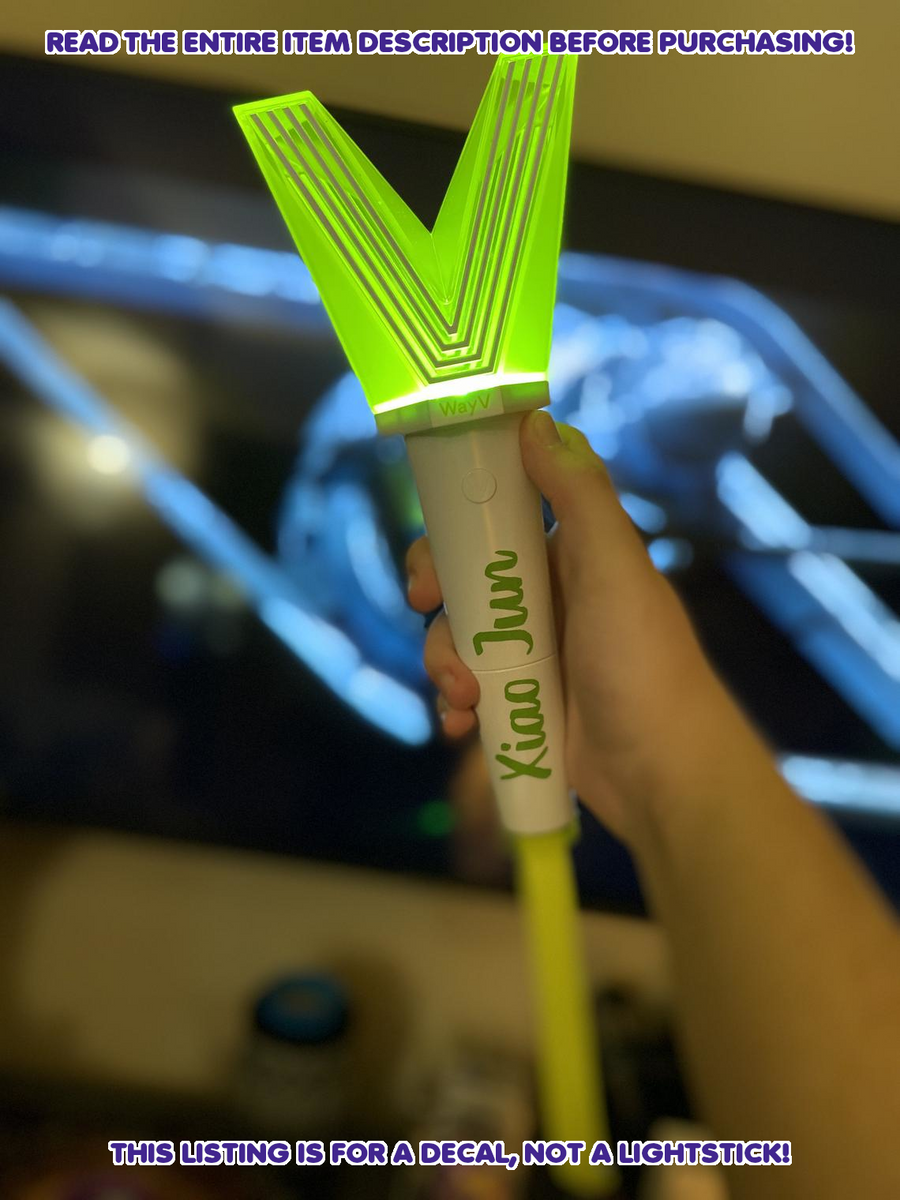 WayV Lightstick Decals KPop DECAL ONLY Kun Ten WinWin Lucas XiaoJun He ...